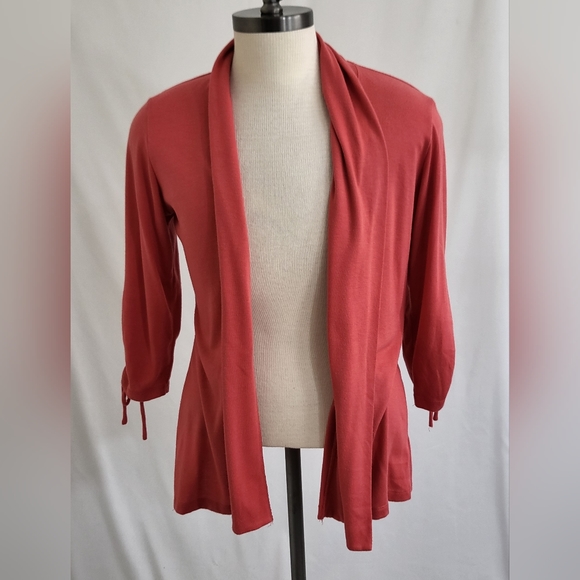 JM Collection | Sweaters | Jm Collection Pink Open Front Long Sleeve ...